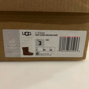 UGG | Shoes | New Ugg Classic Weather Short Chestnut Unisex Kids Boots ...